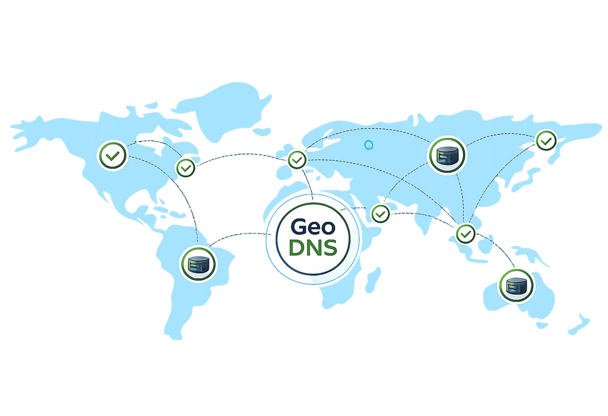 سرویس GeoDNS | هدایت هوشمند ترافیک کاربران بر اساس موقعیت